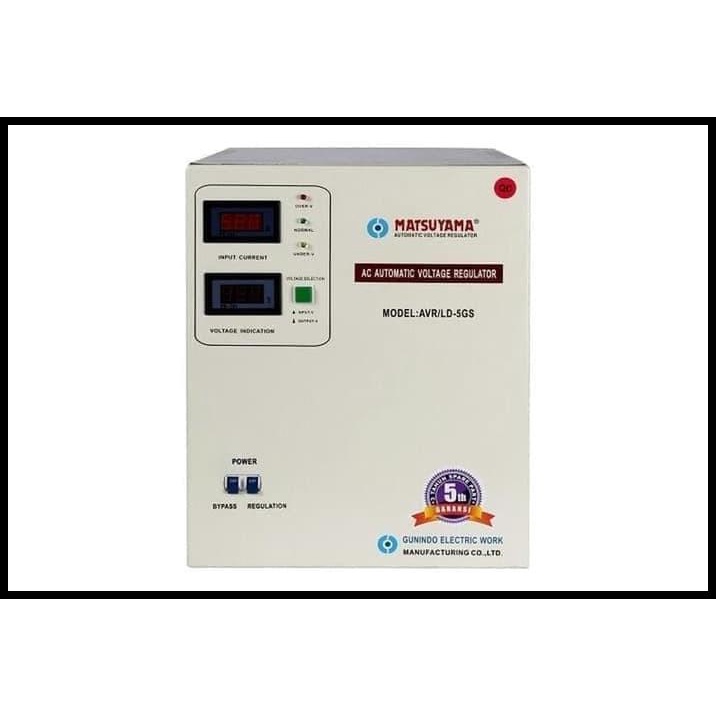 Jual Matsuyama Stabilizer 5000 Va 5Kva / Avr / Stavol / Murah / Ld ...