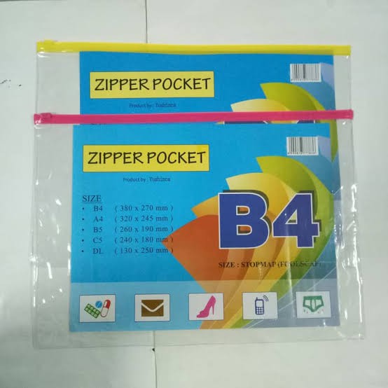 Jual MAP PLASTIK ZIPPER B4 POLOS BENING MAP PLASTIK KLIP B4 | Shopee ...