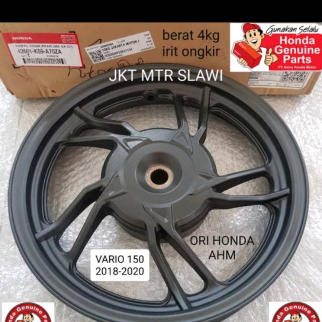 Jual 44650/42601-K59-A70ZA Velg belakang vario 150 new led 2018 sampai ...