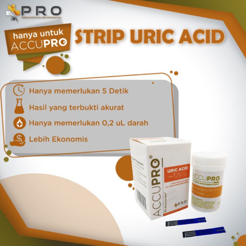 Jual Strip Alat Accupro / Cholesterol accupro / Uric Acid accupro ...