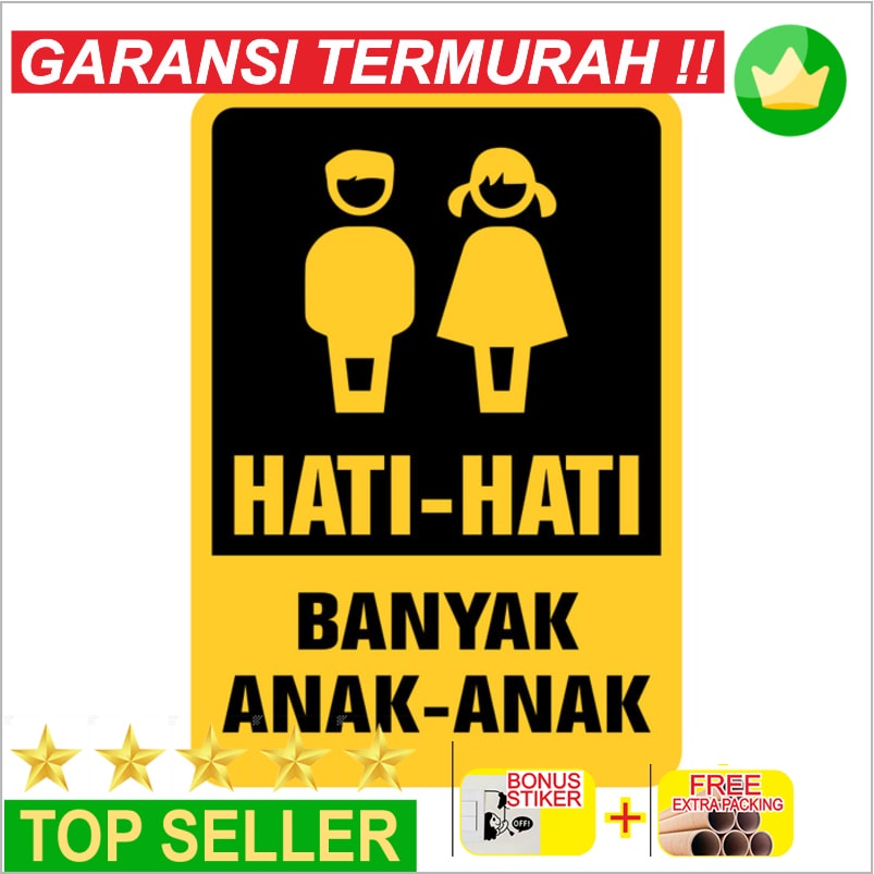 Jual Promo RAMBU RAMBU HATI HATI BANYAK ANAK ANAK 35CM X 50CM PLAT ...