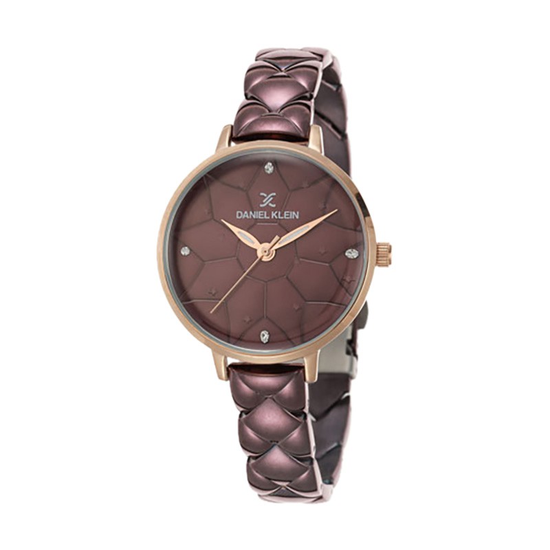 Jual Jam Tangan Wanita Daniel Klein DK112406-6 Ladies Purple Dial Purple Tone Stainless Steel ...