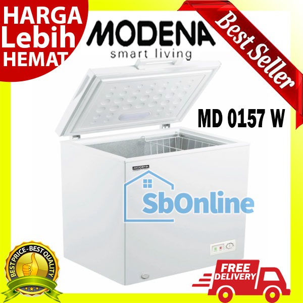 Jual Modena Chest Freezer CONSERVA MD 0157 (150 Liter) | Shopee Indonesia