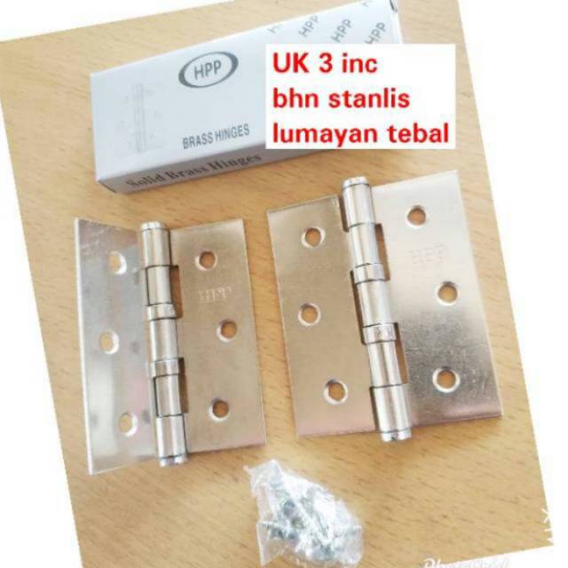 Jual Engsel 3 inc engsel pintu engsel jendela engsel murmer | Shopee ...