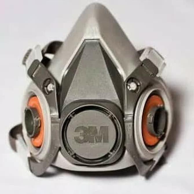Jual Original Masker 3M 6200 Double Respirator Half Face Safety Gas ...