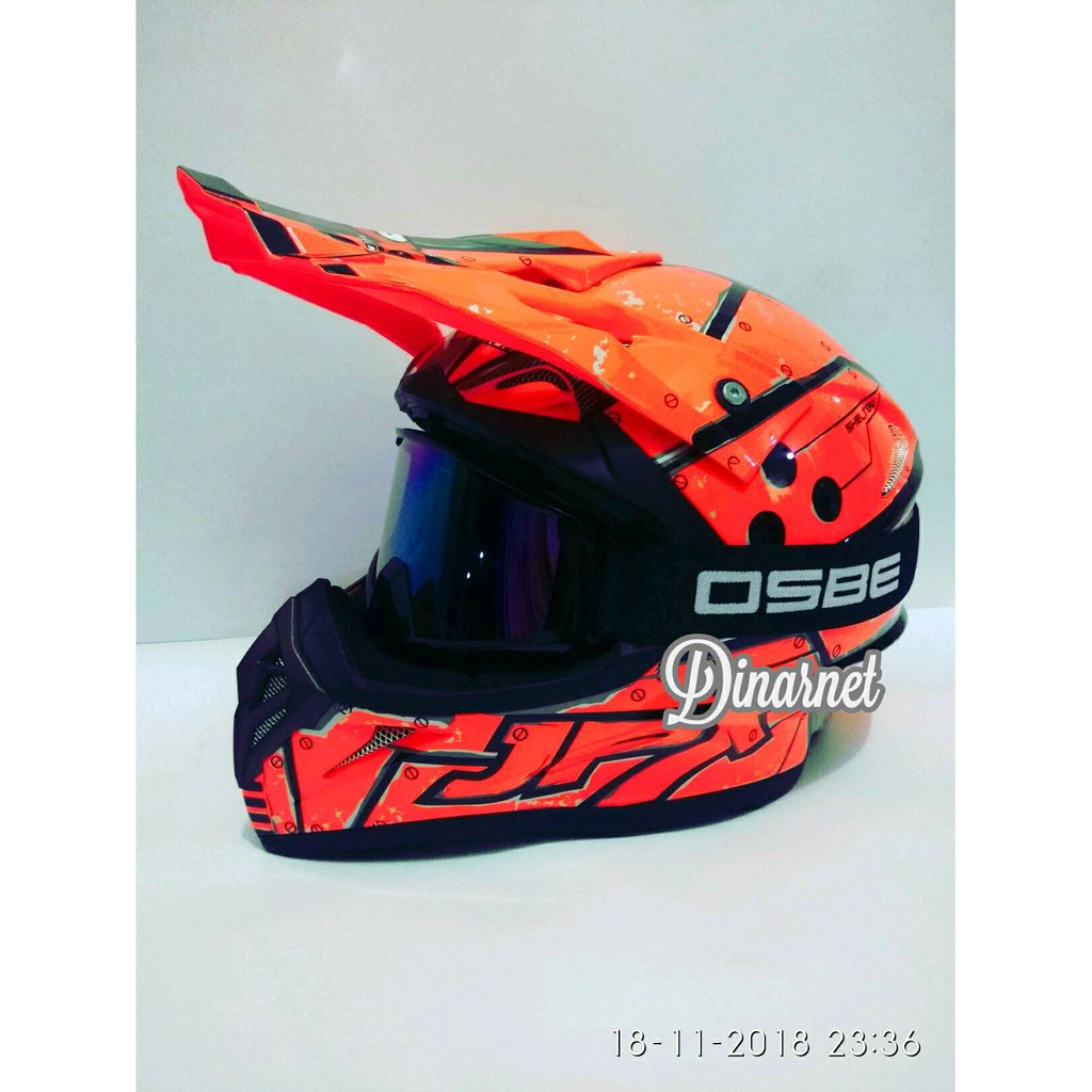 Jual Jual Helm Cross Jpx X20 Titan Red Fluo Trail Trabas Dengan ...