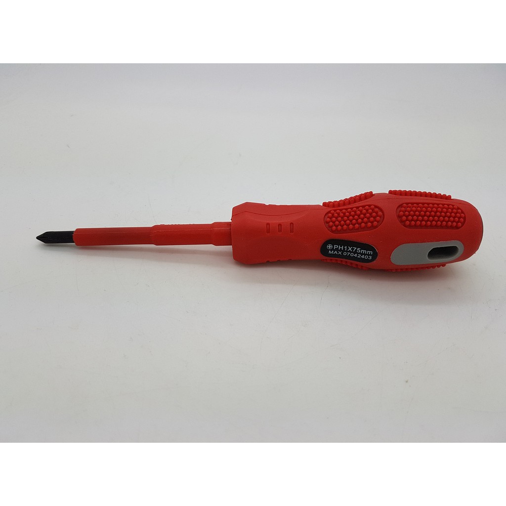 Jual OBENG LISTRIK PLUS SCREWDRIVER ISOLATOR MERK MAXPOWER PH1X75mm ...