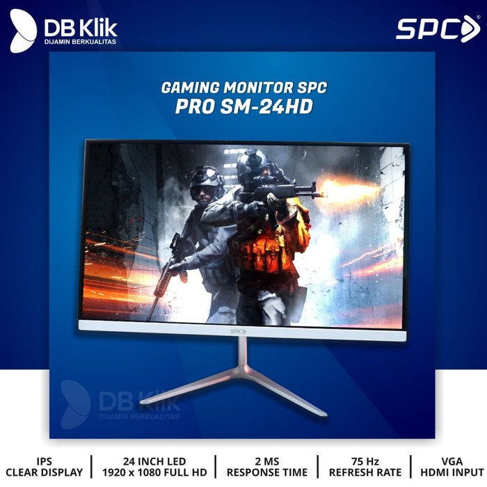 Jual LED Monitor Gaming SPC Pro SM24 Inch Full HD | Shopee Indonesia