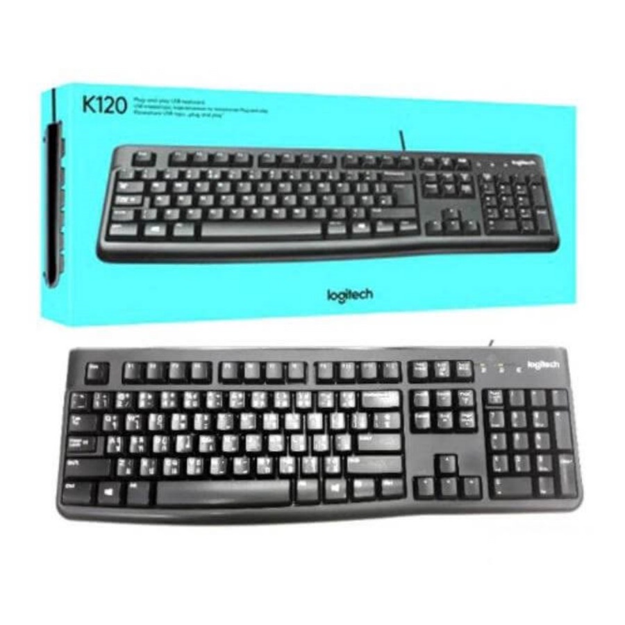 Jual KEYBOARD LOGITECH K 120 USB | Shopee Indonesia