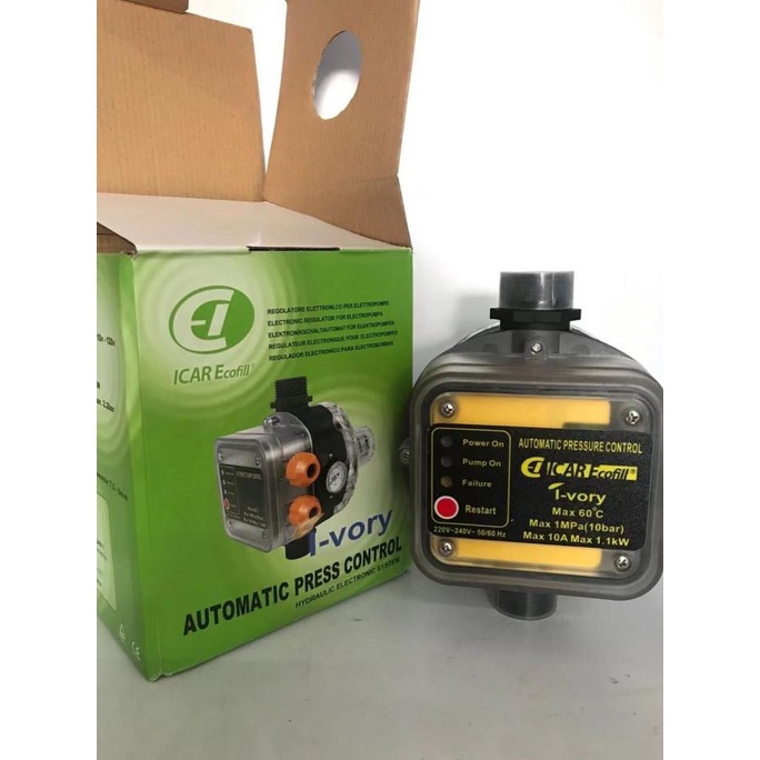 Jual Otomatis Pompa Air Automatic Pressure Control Ivory Icar Ecofill ...