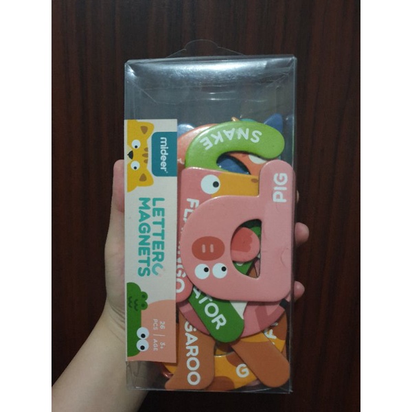Jual Mideer Letter Magnetic Mengenal Huruf Gambar Hewan Tempelan Kulkas ...
