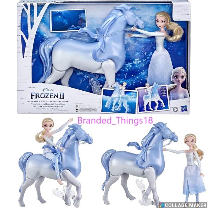 Jual Frozen 2 Elsa Nokk Walk Swim Water Horse Doll Hasbro Boneka Kuda ...