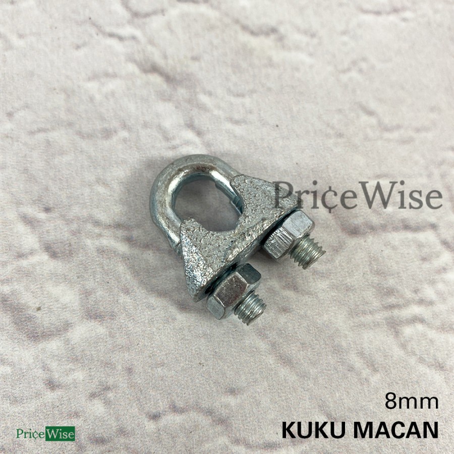 Jual Kuku Macan 8 mm / Klem Seling / Clam Seling / Wire Rope Clip ...