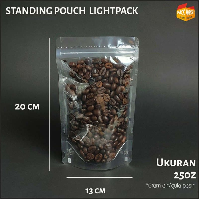 Jual Standing Pouch 250z (13x20cm) LIGHTPACK TRANSPARAN- MINIMAL ORDER ...