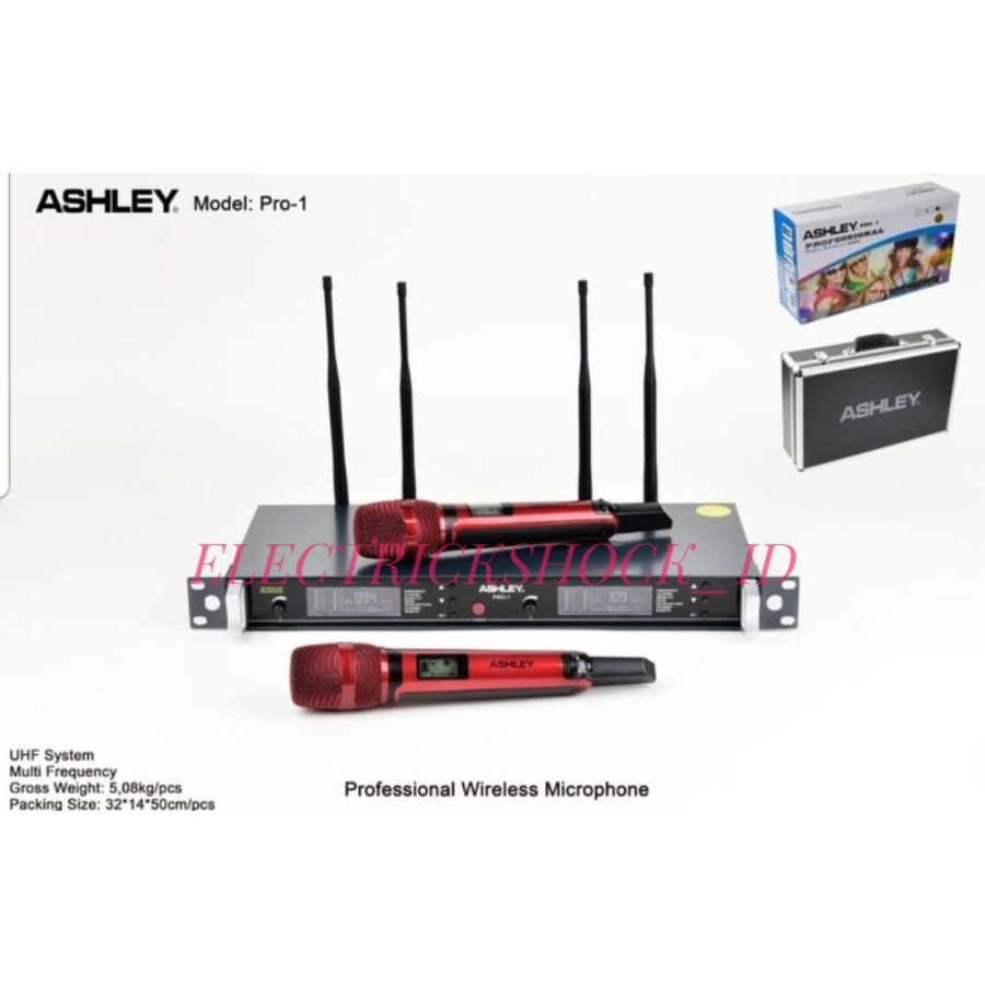 Jual MIC WIRELESS ASHLEY PRO 1 ( 2BH MIC PEGANG) ORIGINAL | Shopee ...
