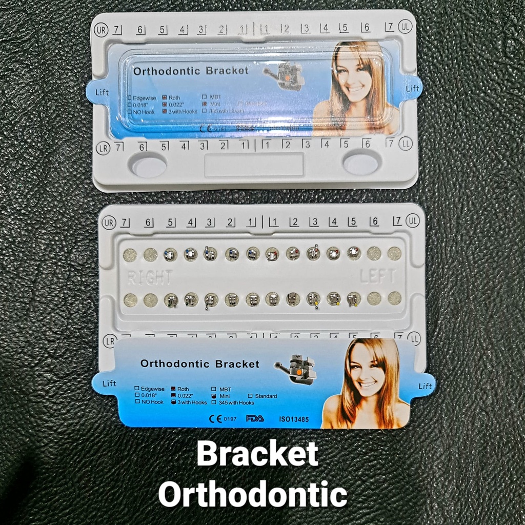 Jual DENTAL BRACKET BEHEL GIGI MINI ROTH FDA 022 WITH HOOK ORTHODONTIC ...