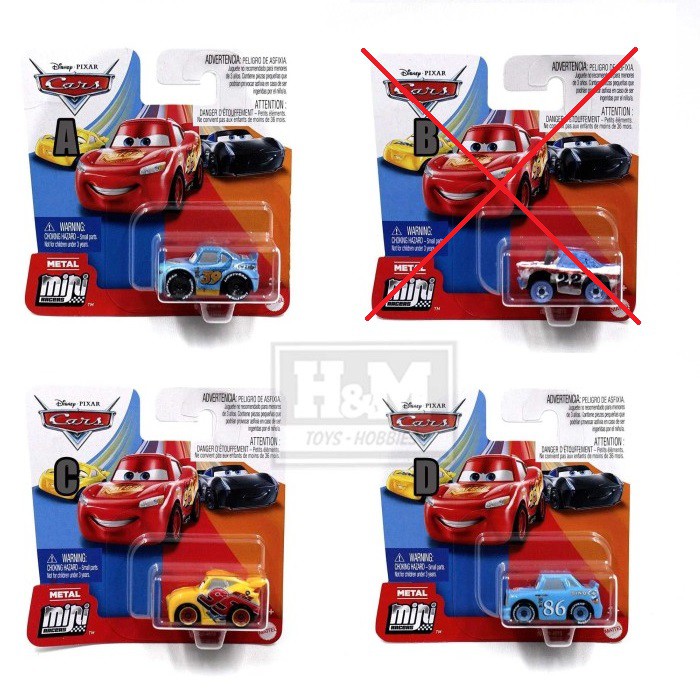 Jual Cars Disney Pixar Mini Racers Mattel GKF65-939E - Part 1 | Shopee ...