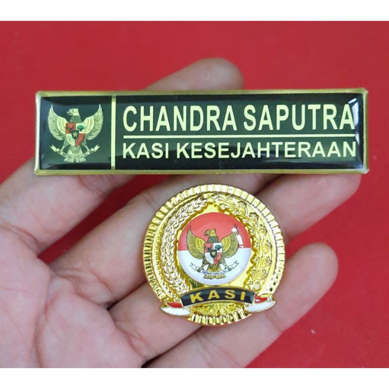 Jual pin perangkat desa dan papan nama dada 2 pcs | Shopee Indonesia