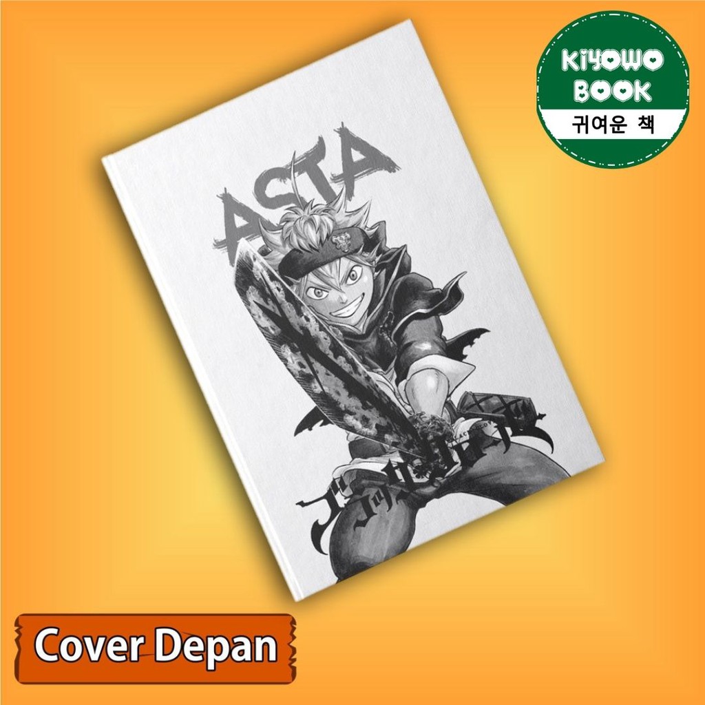 Jual Notebook Pocket book Hard Cover Anime BLACK CLOVER ASTA uk A5 & A6 ...