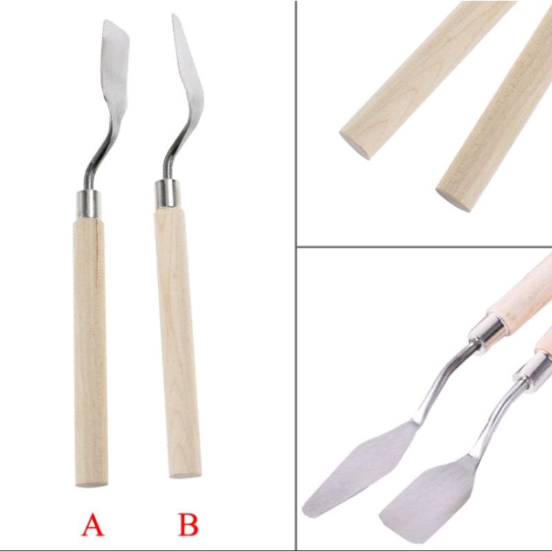 Jual Pisau palette knife spatula mini set/spatula mixing palette /palet ...