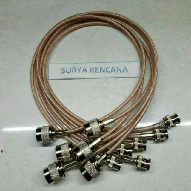 Jual KABEL JUMPER N MALE TO BNC MALE DUPLEXER SWR REPEATER KABEL RG58 D ANTENA 60CM | Shopee ...
