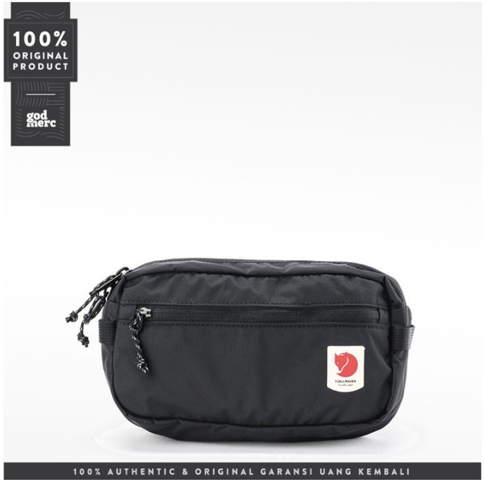 Jual ORIGINAL Fjallraven Kanken Tas High Coast Hip Pack Black 7C73D2 ...