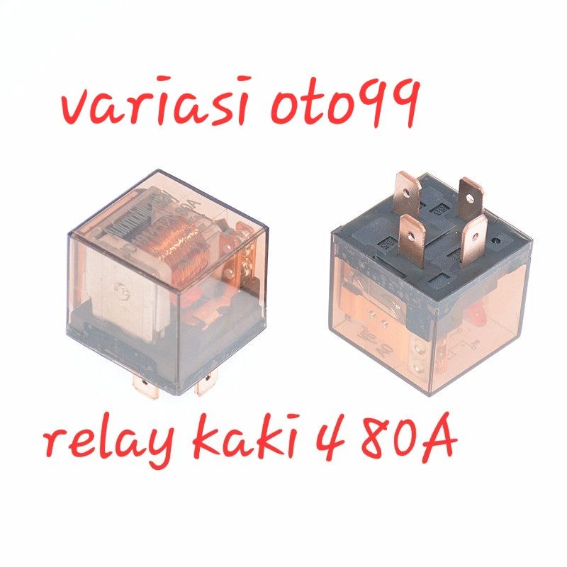 Jual Relay Klakson Relay Transparan 4 Kaki 5 Kaki 12V & 24 Volt 80A ...