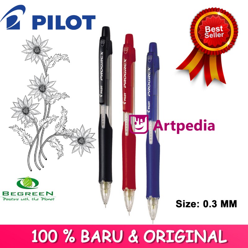 Jual Pilot Mechanical Pencil 0.3mm (Pilot Mechanical Progrex 0.3 ...