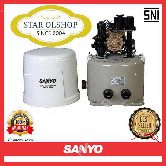 Jual Pompa air dorong Sanyo PH 258 JP tangki tabung otomatis automatic booster pump | Shopee ...