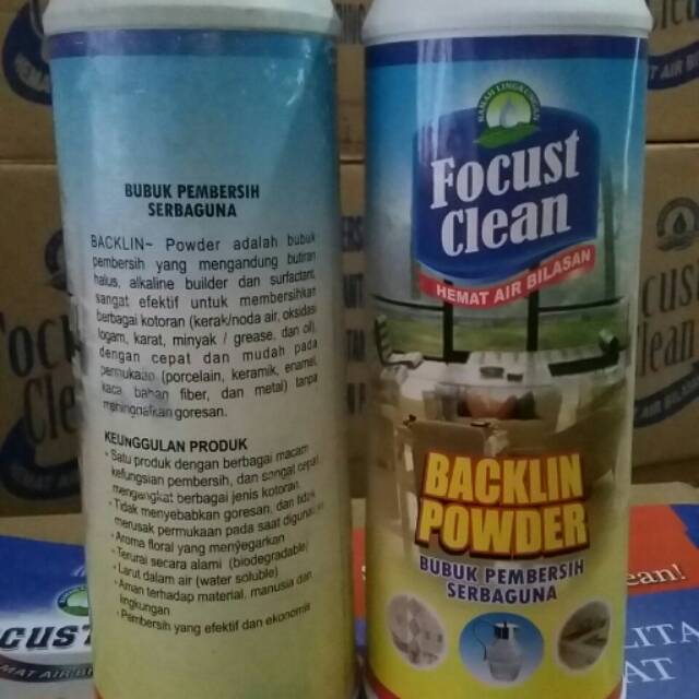 Jual Focust Clean Backlin Powder (Bubuk Pembersih Serbaguna) | Shopee ...