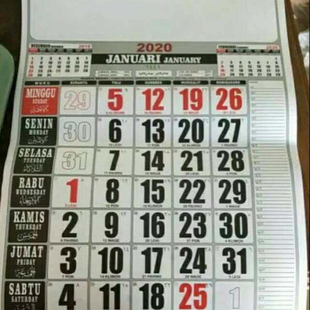Jual KALENDER 2024 JANUARI-DESEMBER | Shopee Indonesia