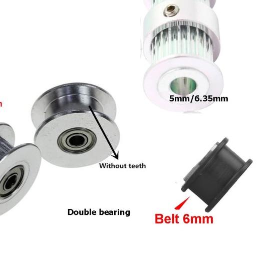 Jual Idler pulley 2GT tooth/toothless - Idler tooth | Shopee Indonesia