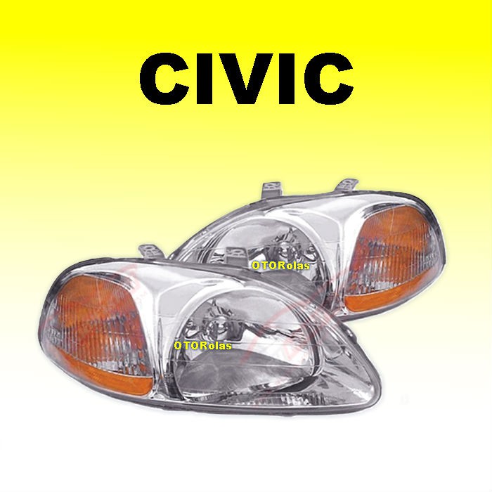 Jual HEAD LAMP HEADLAMP LAMPU DEPAN HONDA CIVIC FERIO 1996 96 97 98 ...