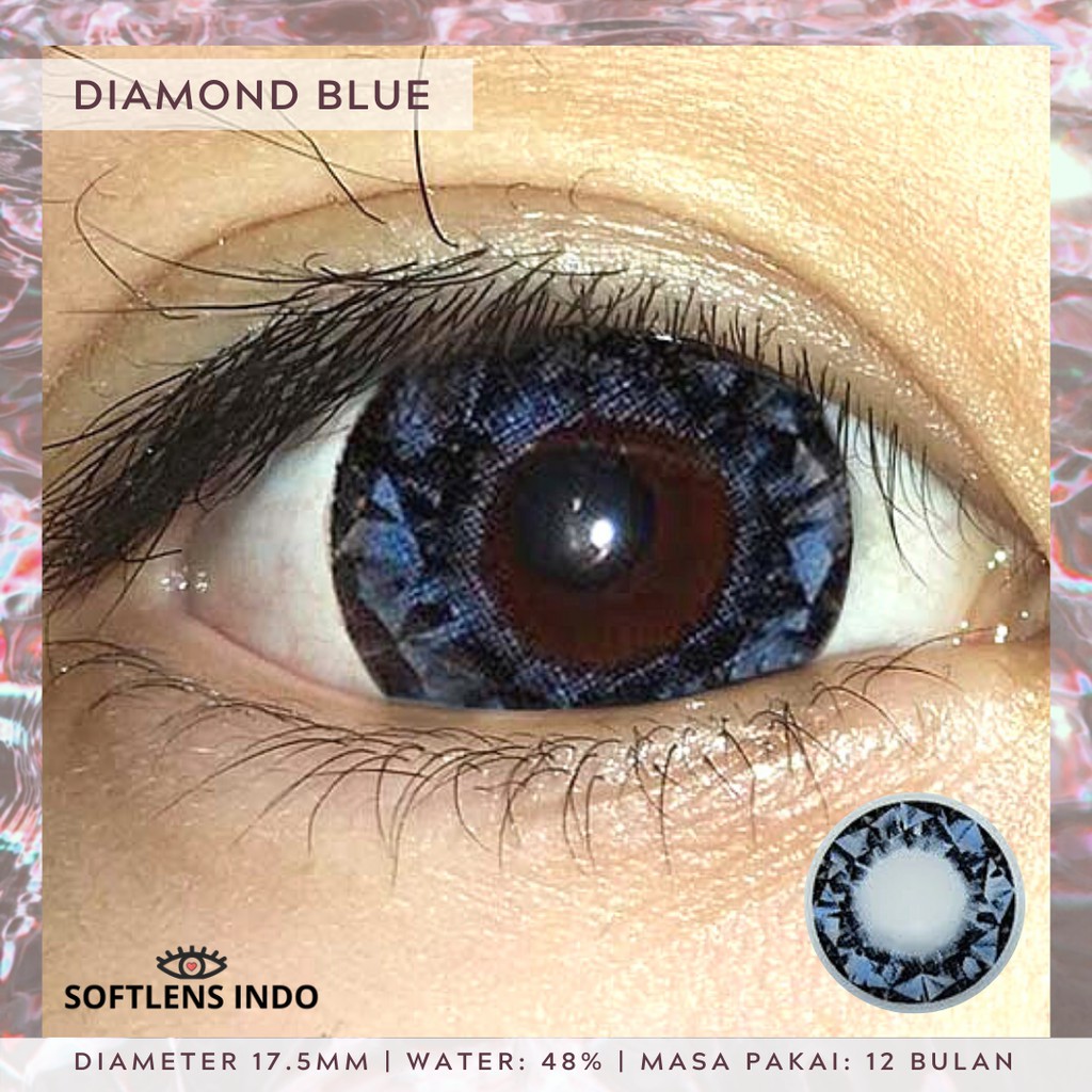 Jual Softlens Barbie eye diamond blue/ biru | Shopee Indonesia