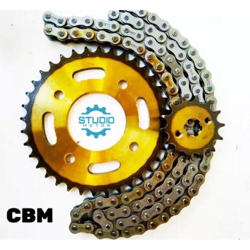 Jual Gear Paket Komplit Gigi Tarik Sepuhan Baja Supra X 125 Revo Blade ...