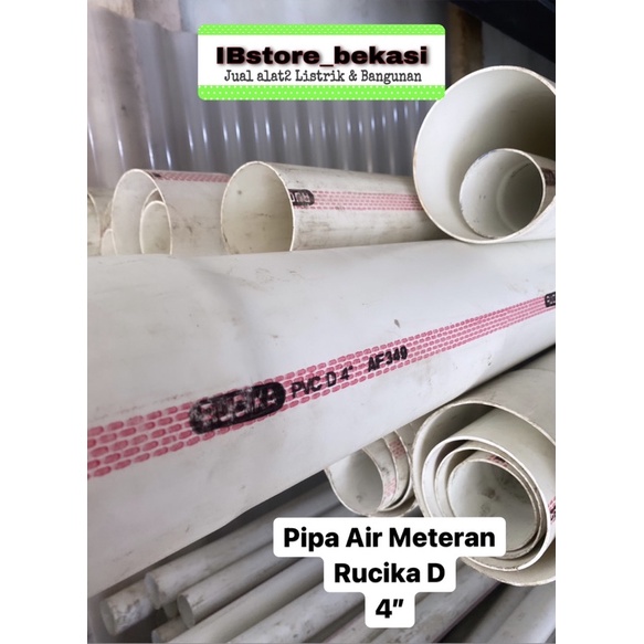 Jual Pipa Rucika D 4 Meteran 100cm | Paralon air Pvc Potongan | Shopee ...