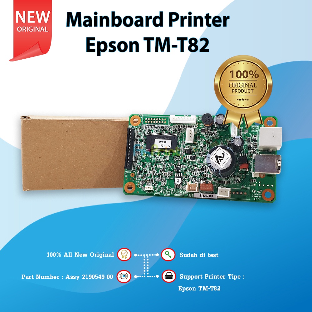 Jual Mainboard Epson TM-T82 Port USB Board Printer TMT82 New Original ...