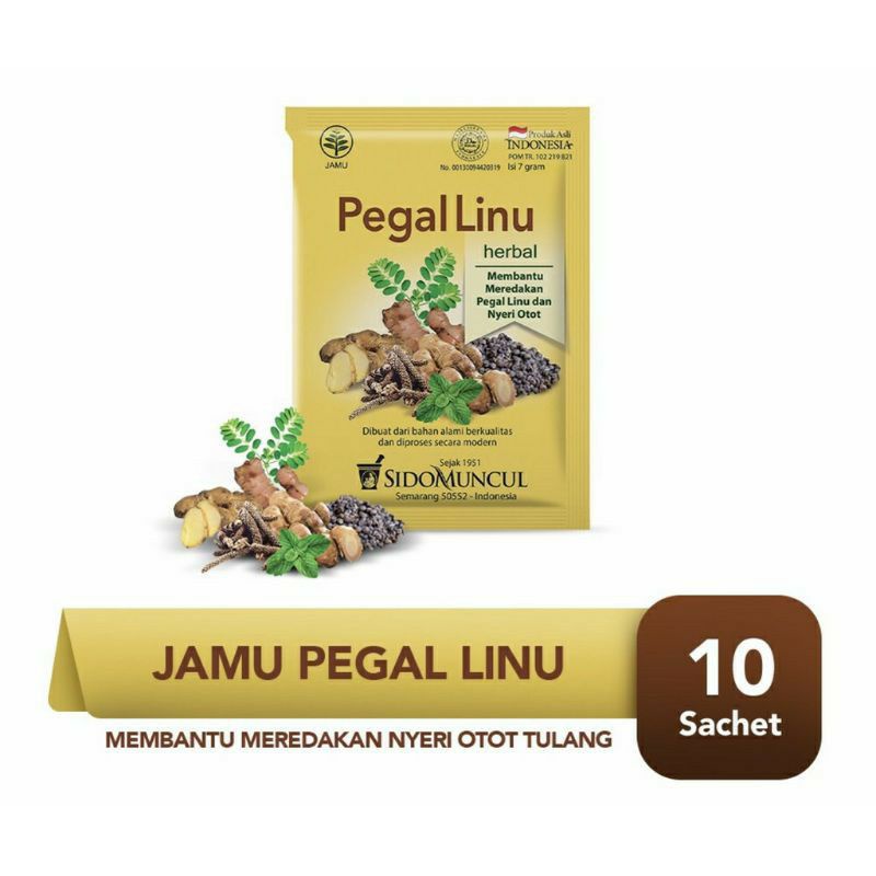 Jual Jamu Pegel Linu Sido Muncul ( Isi 10 Sachet ) | Shopee Indonesia