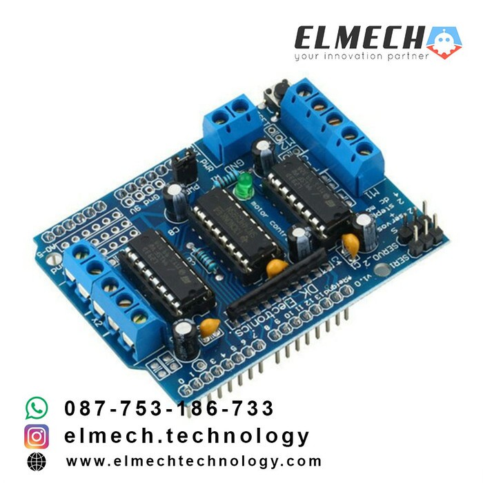Jual L293D Motor Driver Shield for Arduino | Shopee Indonesia