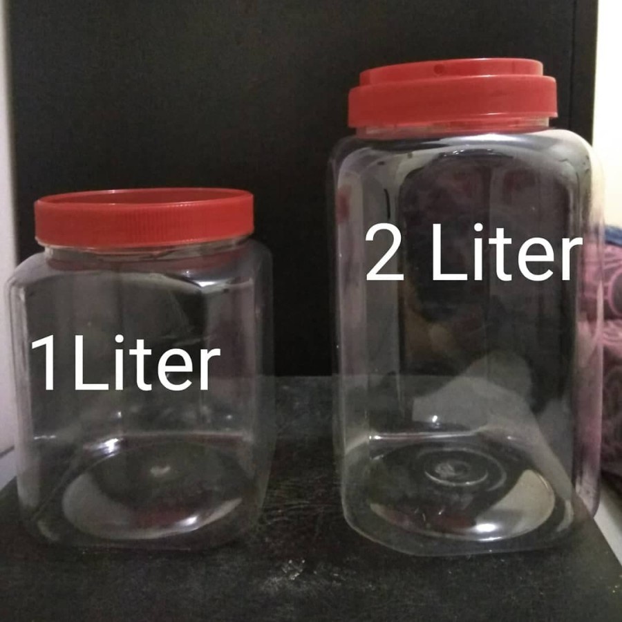 Jual Toples Plastik 2L Makanan Kerupuk Cupang 2 Liter dgn Tutup by ...