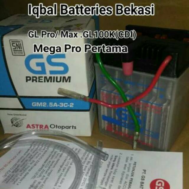 Jual Aki GS astra GM2.5-3C-2. GL Pro/ Max. | Shopee Indonesia