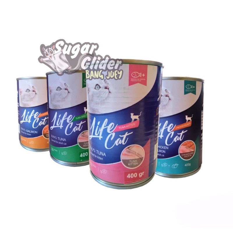 Jual LIFE CAT KALENG Wet Food 400 Gr lifecat Makanan Kucing kitten ...