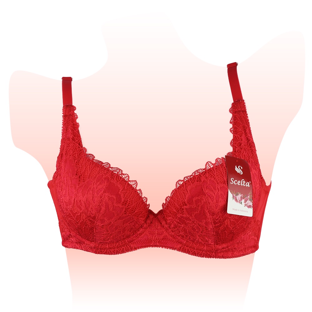 Jual Scelta - Fashion Bra Kawat Busa Tipis Plunge Berkawat Bh As 002 Sp ...