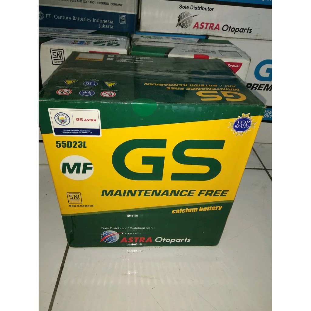 Jual Aki Kering 55D23L GS Astra Bergaransi | Shopee Indonesia