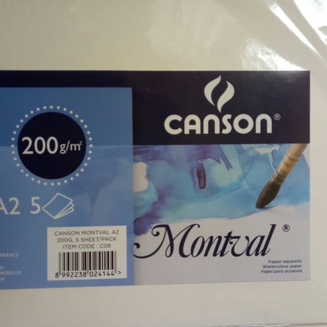 Jual Canson Montval A2 200gsm 5sht watercolor paper | Shopee Indonesia