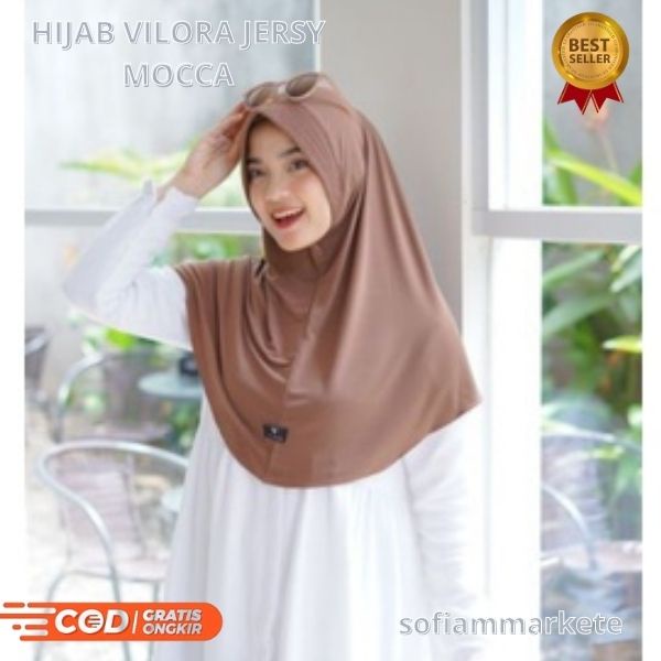 Jual ☄️New event JILBAB BERGO INSTAN ORIGINAL VILORA - VILORA INSTAN MOCCA | Shopee Indonesia