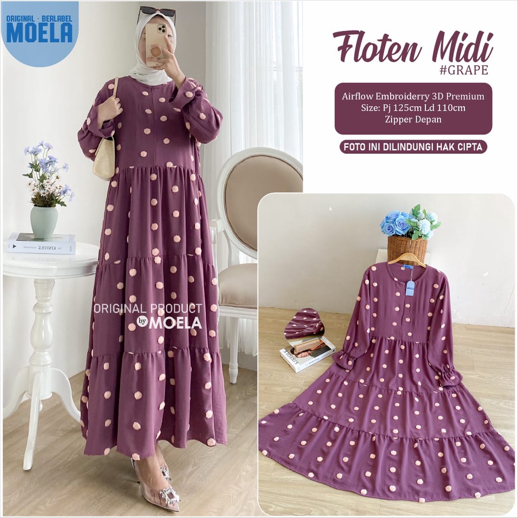 Jual Floten Midi By Moela | Shopee Indonesia