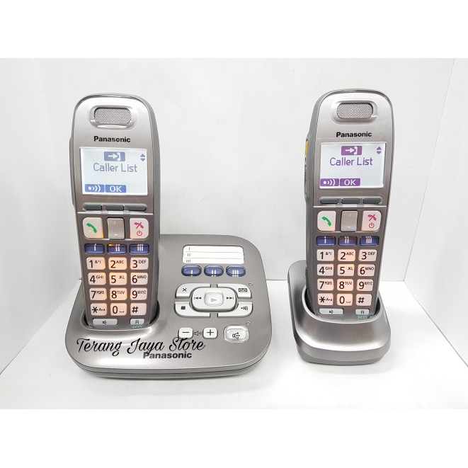 Jual Telepon Wireless Panasonic KX-TG6592 Answer Machine TG6592 (2 Handset) | Shopee Indonesia