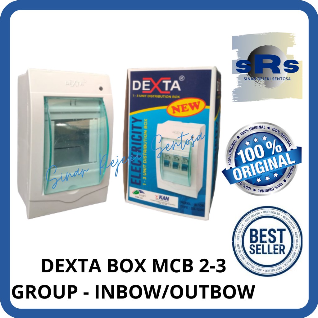 Jual DEXTA BOX MCB/FUSE BOX/RUMAH MCB/KOTAK SEKRING 2-3 GROUP INBOW ...