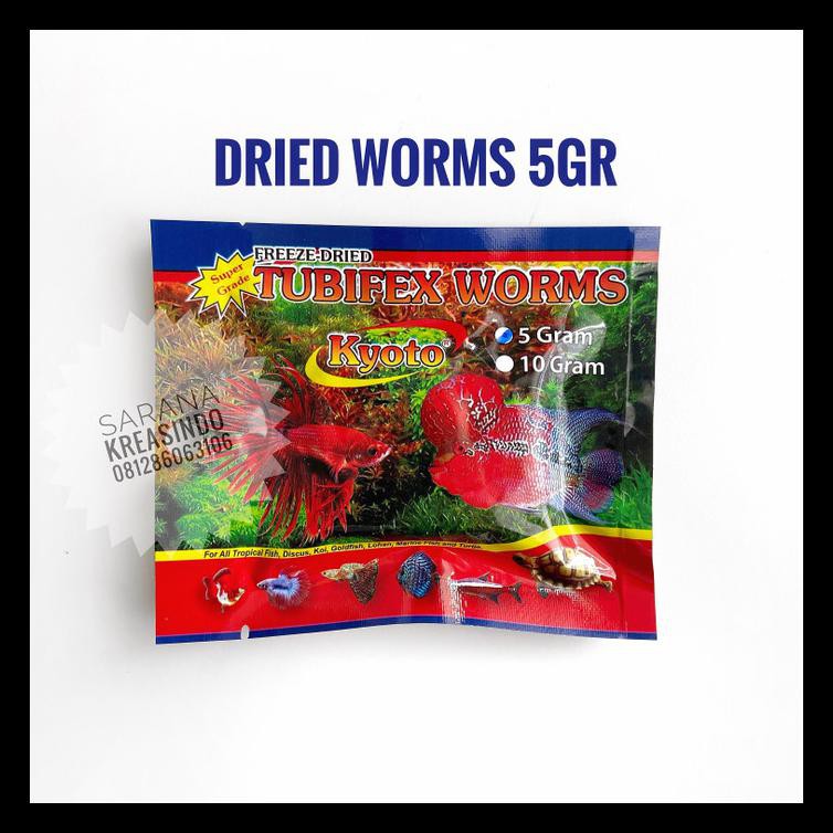 Jual CACING KERING TUBIFEX WORMS PAKAN IKAN HIAS 5GR | Shopee Indonesia